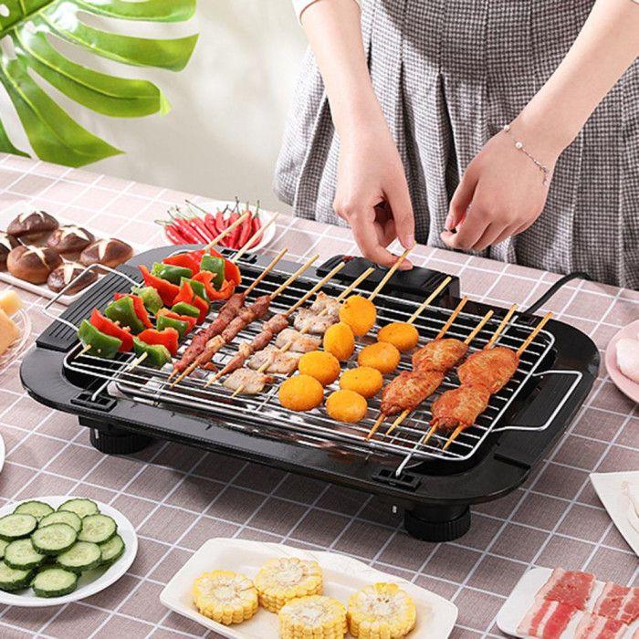 Dorkar24.com - Electric BBQ Grill Machine - Black